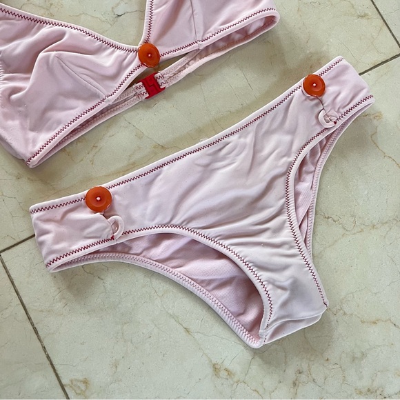 Salinas | Swim | Salinas Pink And Red Bikini Sz Large Top Sz Small ...
